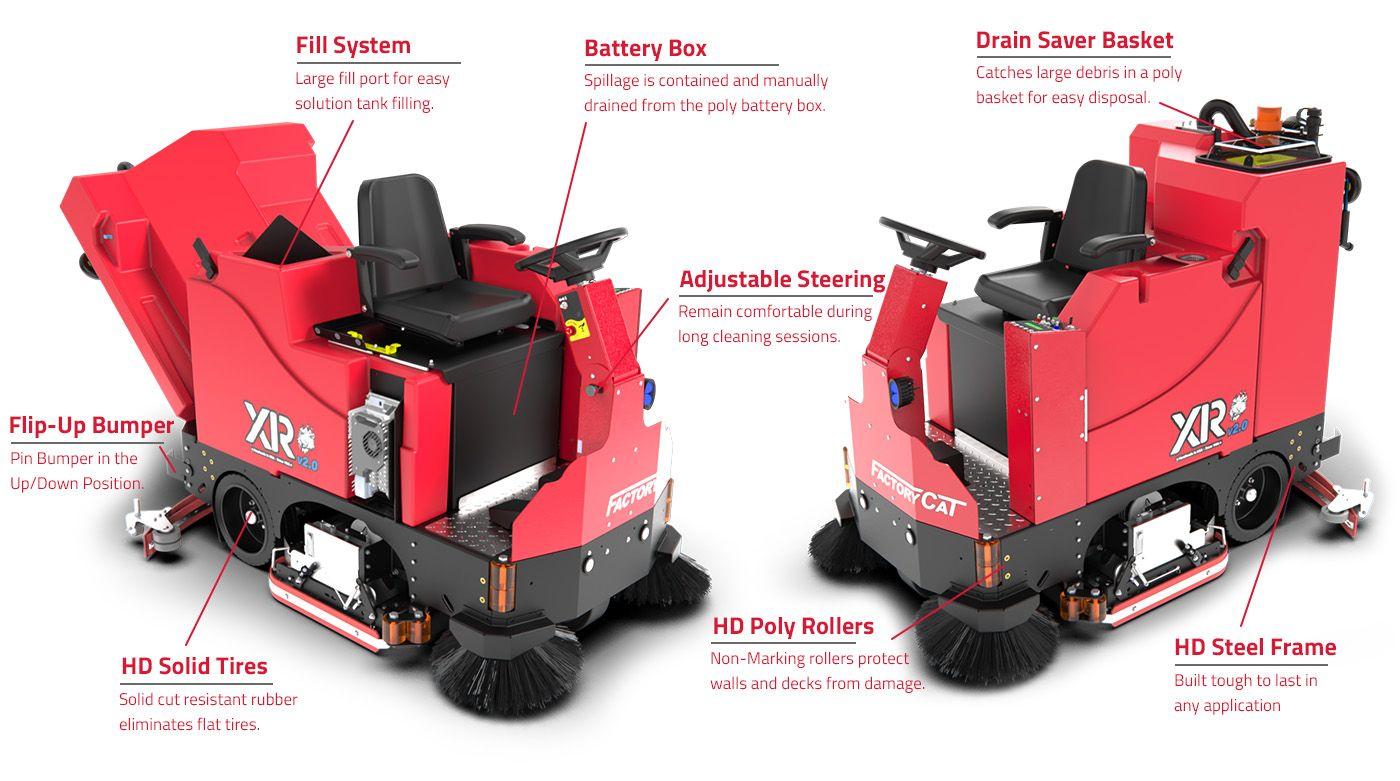 FactoryCat - XR - Sweeper Scrubber